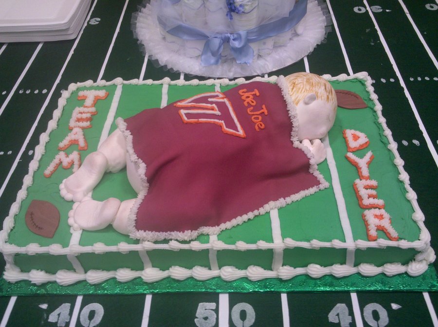 Virginia Tech Baby Shower Cake - CakeCentral.com