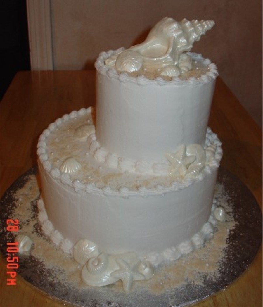 Shell Wedding Cake - CakeCentral.com
