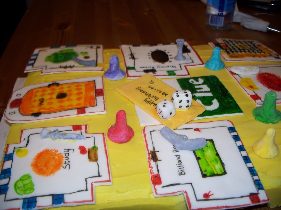 Clue Board Game Cake - CakeCentral.com