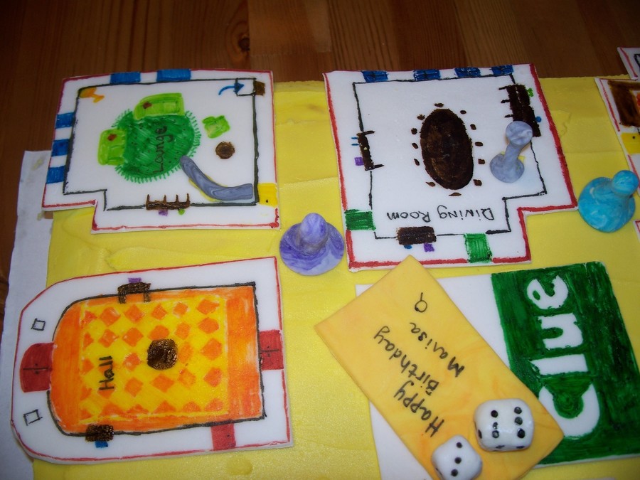 Clue Board Game Cake - CakeCentral.com