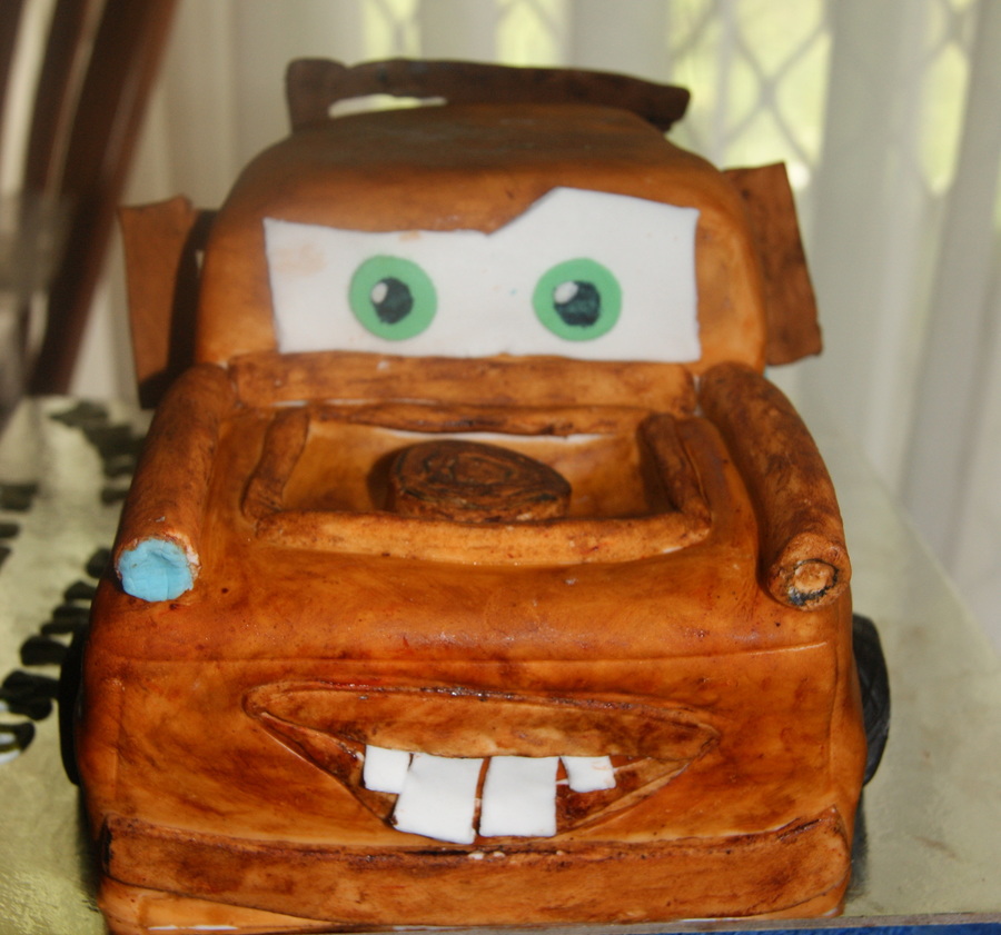 Tow Mater - Tow Truck From Cars Birthday Cake - CakeCentral.com