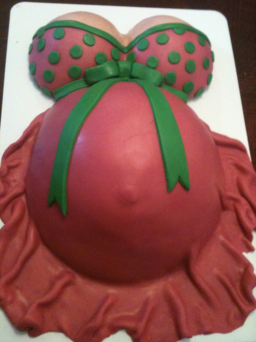 Pregnant Belly Cake - CakeCentral.com