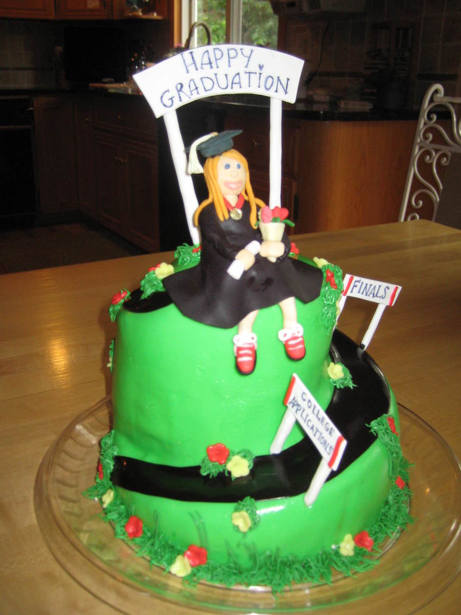 Track And Field Graduation Cake - CakeCentral.com