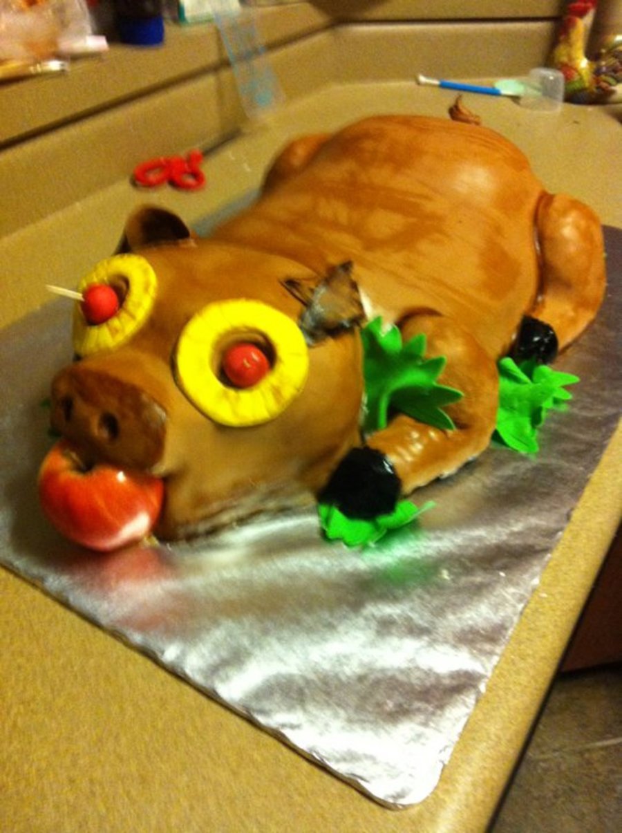 Pig Roast Cake - CakeCentral.com