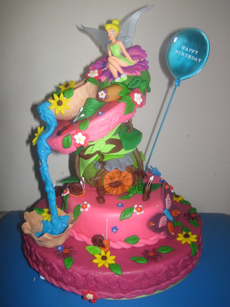Tinkerbell /turvy Tinkerbell Land - CakeCentral.com