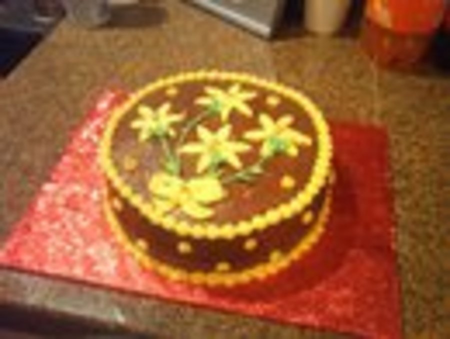 My First Cake (From Class) - CakeCentral.com