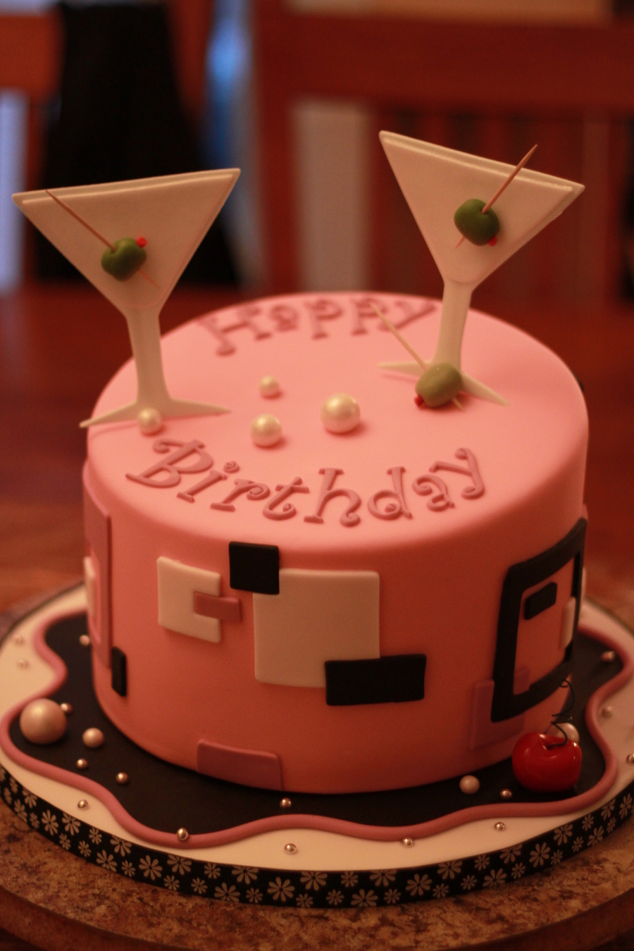 Retro Cocktail Party Cake - CakeCentral.com