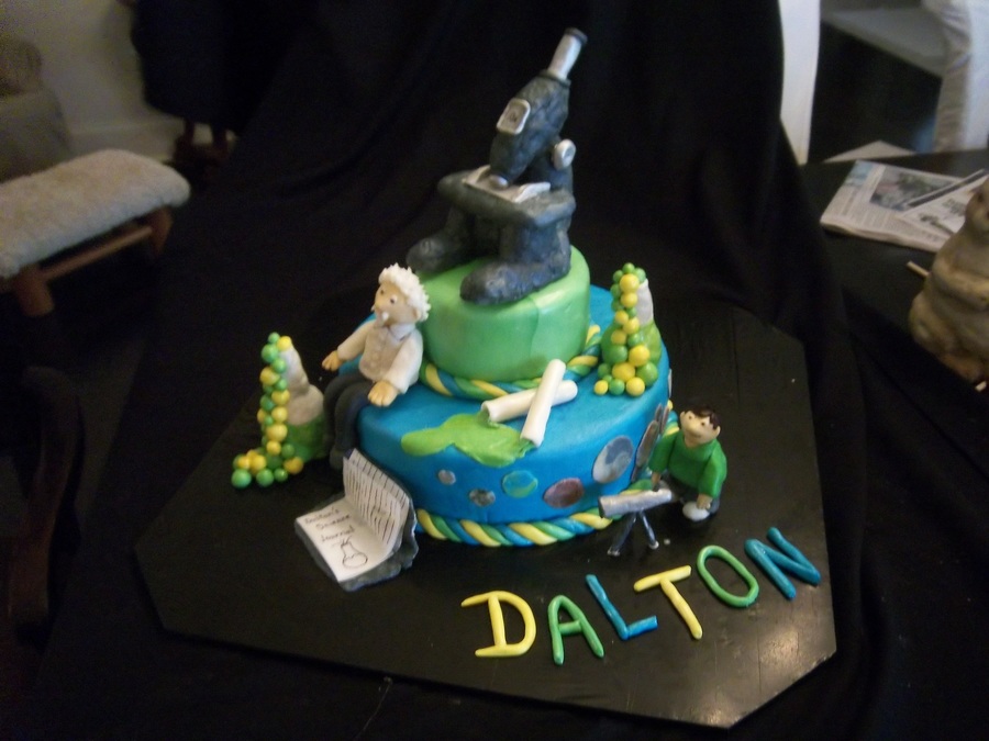 Science Theme Birthday Cake - CakeCentral.com