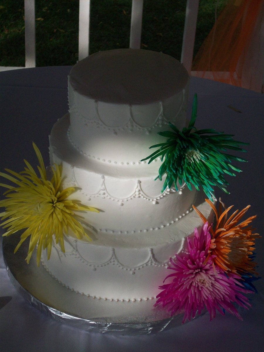 Tarditional With Modern Color - CakeCentral.com