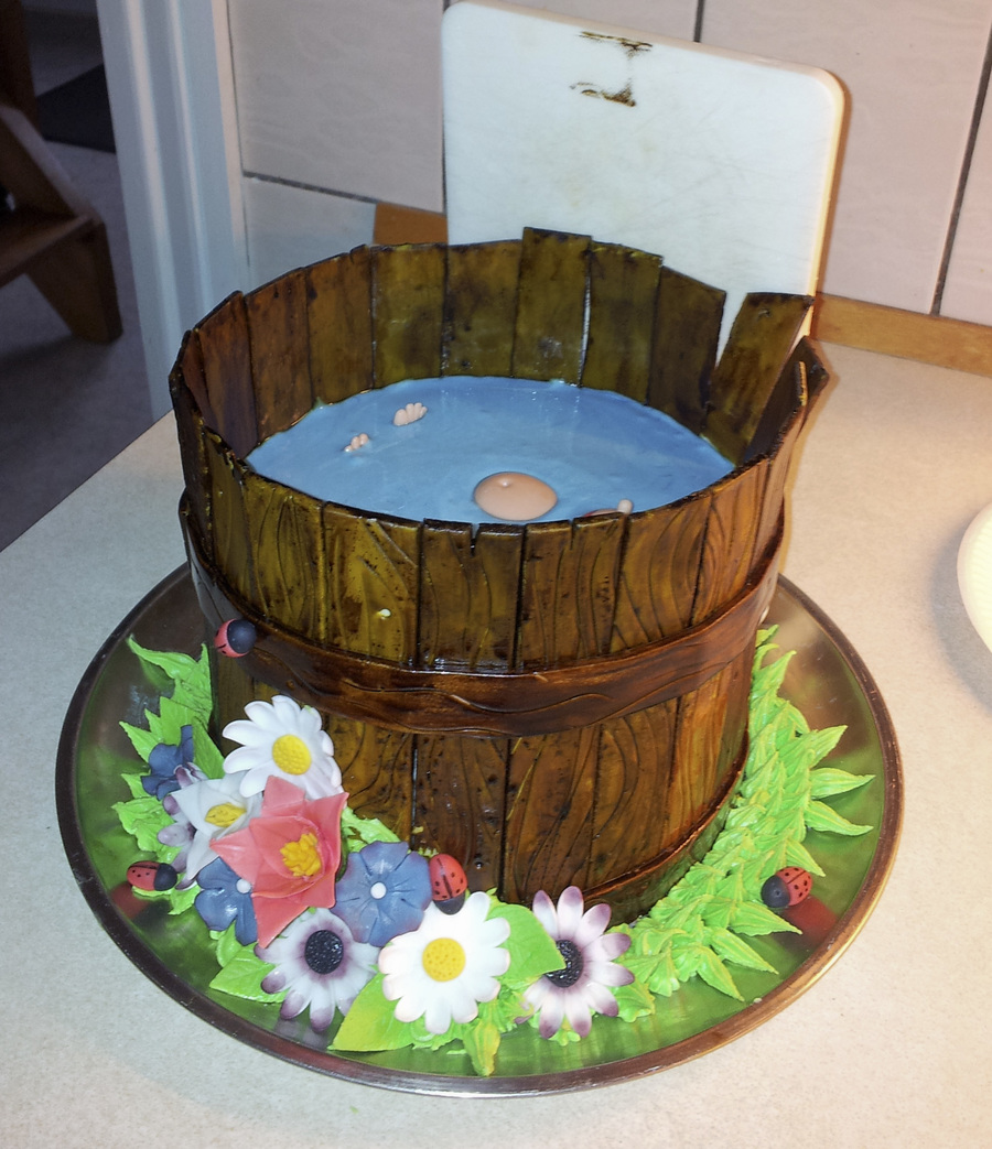 Bucket Cake - CakeCentral.com