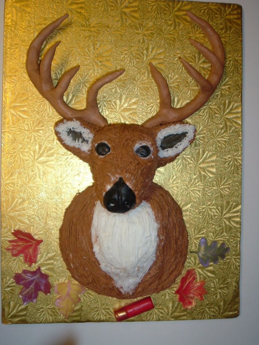 Deer Head Cake. - CakeCentral.com