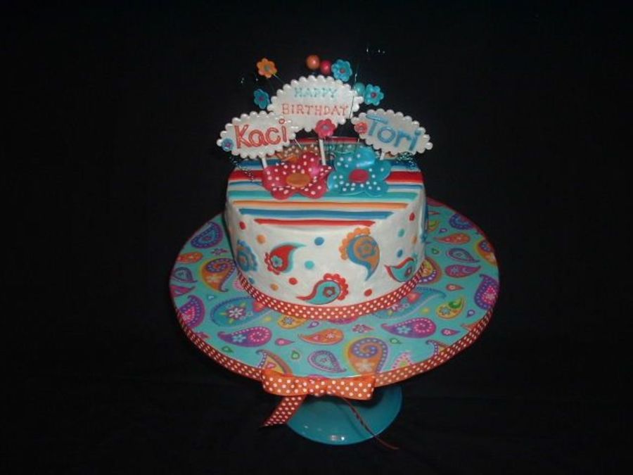 Paisley Cake - CakeCentral.com