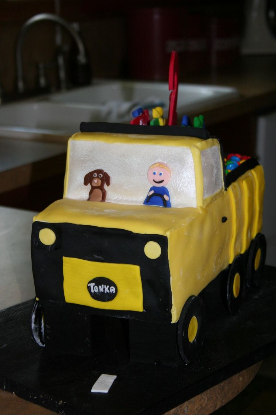 Front View Of Tonka Cake - CakeCentral.com