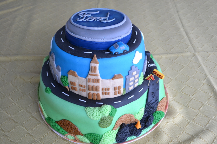 Roads And Ford - CakeCentral.com