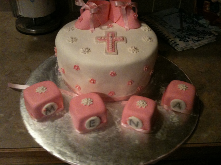 Baby Dedication Cake - CakeCentral.com