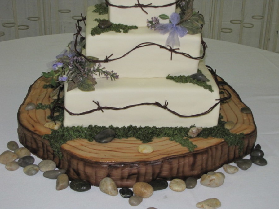 Nature Inspired Wedding Cake - CakeCentral.com