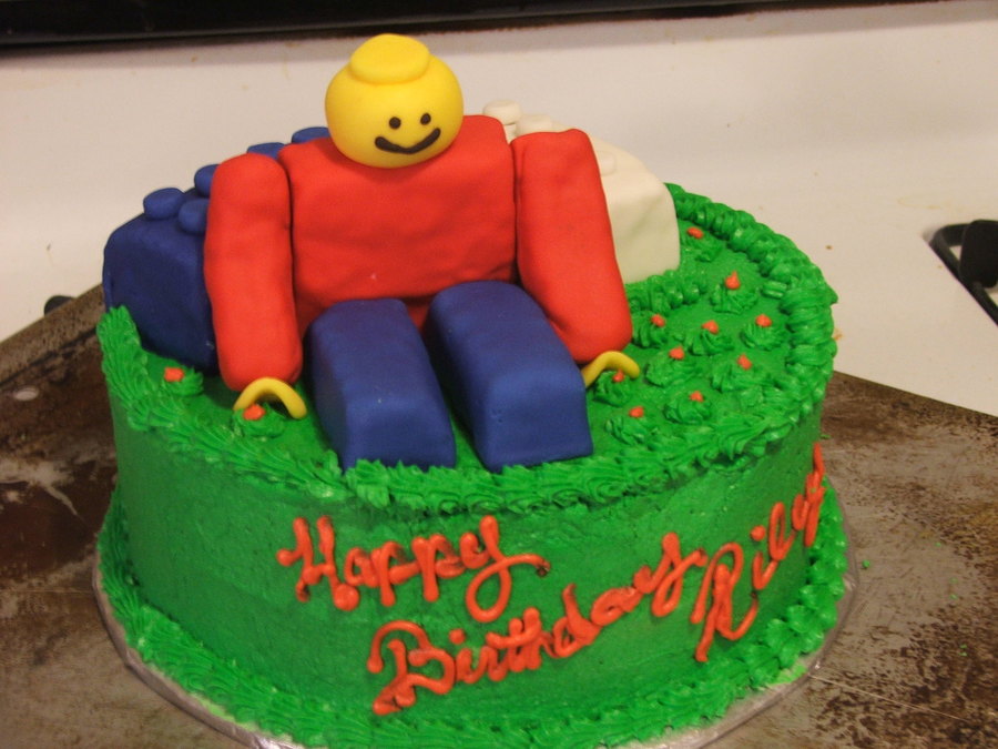 Lego Man Cake - CakeCentral.com