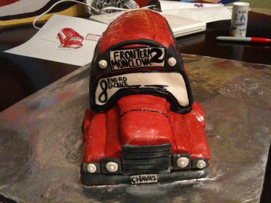 Red Bus Birthday Cake - CakeCentral.com