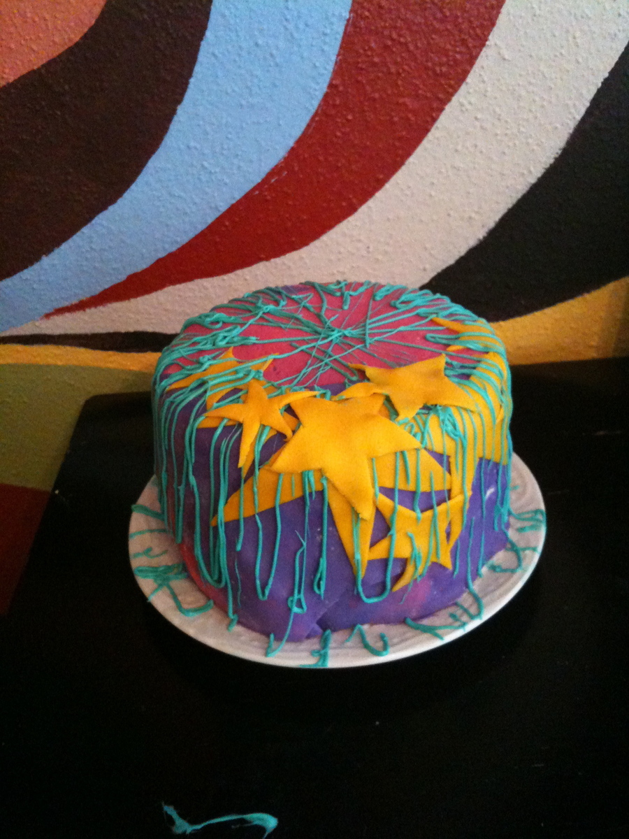 90's Grunge Themed Cake - CakeCentral.com