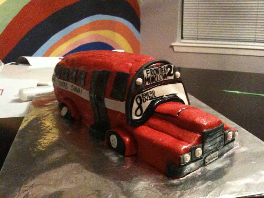 Red Bus Birthday Cake - CakeCentral.com