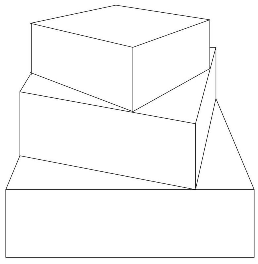 Twisted Squares 3-Tier - CakeCentral.com