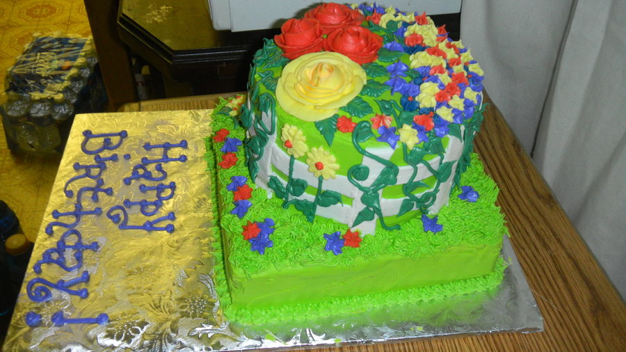 Garden Cake - CakeCentral.com