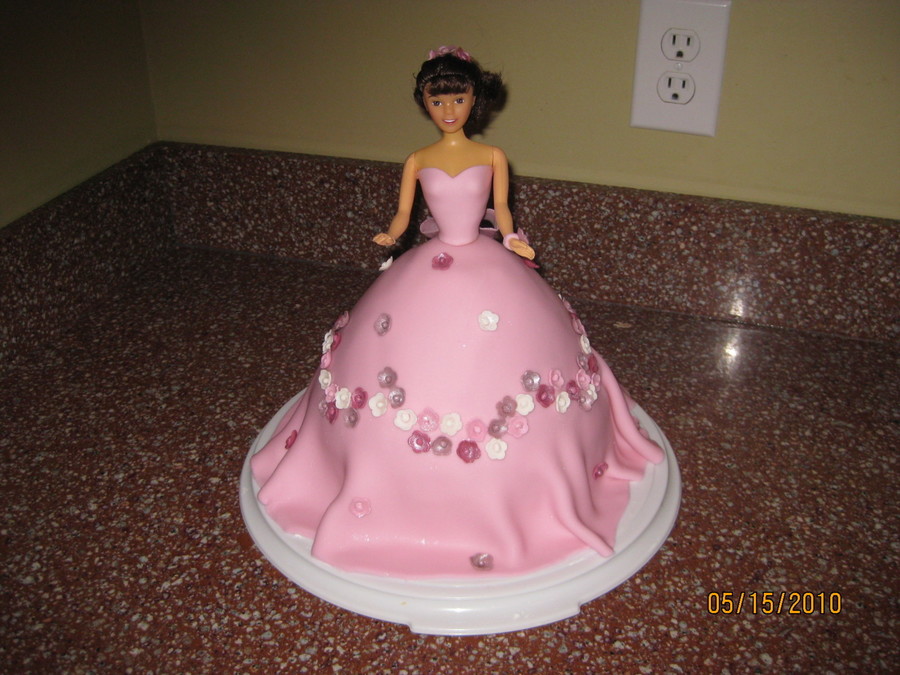 Pink Barbie Cake - CakeCentral.com