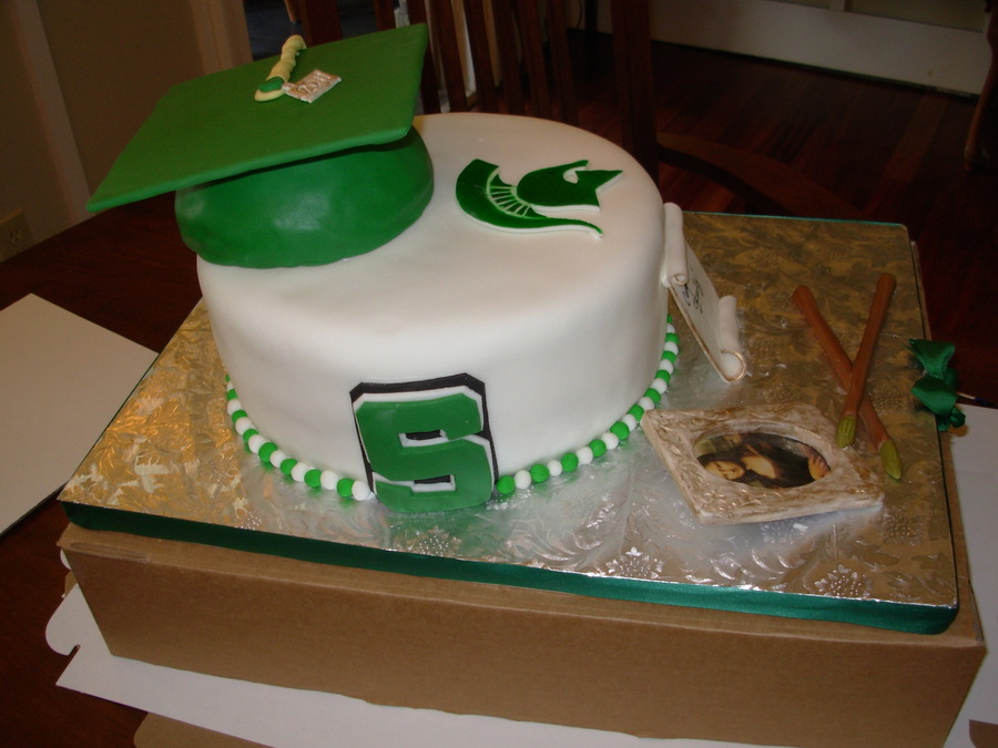 Michigan State University Graduation Cake - CakeCentral.com
