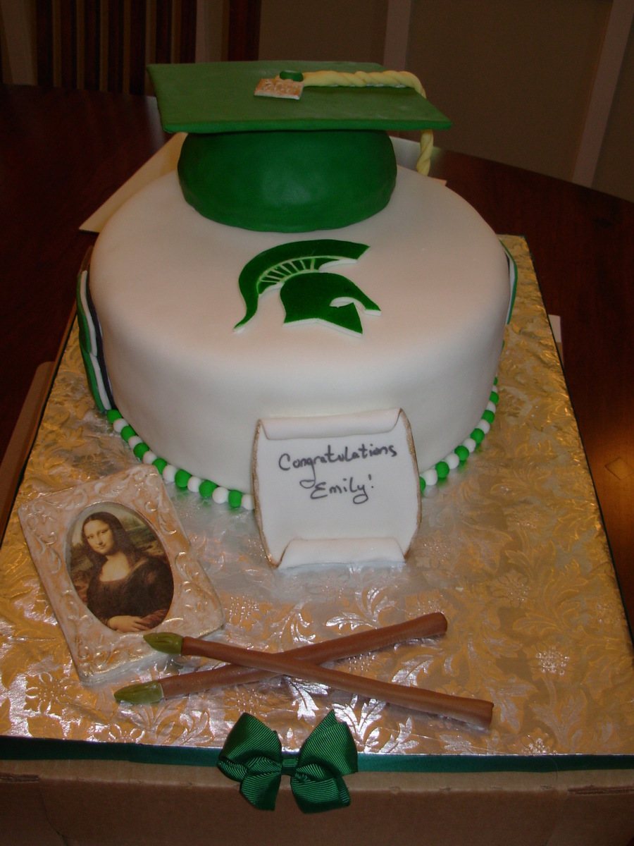 Michigan State University Graduation Cake - CakeCentral.com