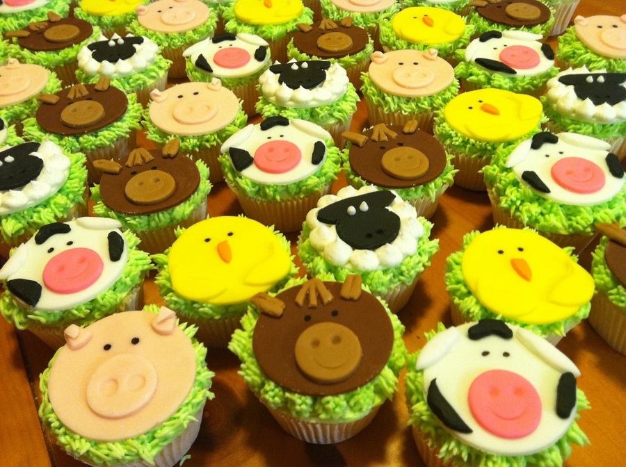 Farm Animal Cupcakes - CakeCentral.com