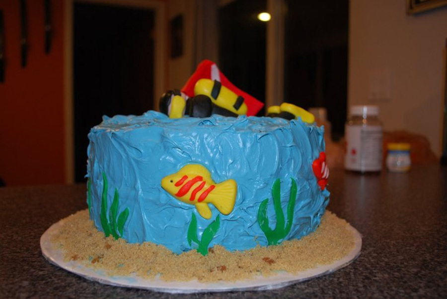Scuba Diver Cake - CakeCentral.com