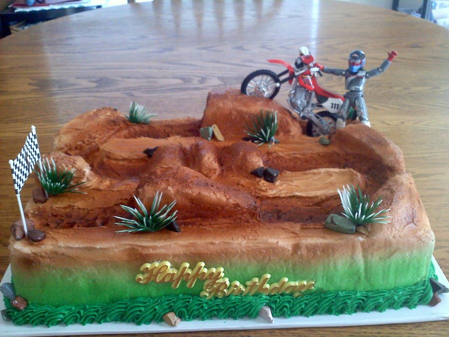 Motocross Birthday Cake - CakeCentral.com