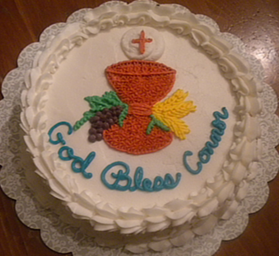 First Communion Round - CakeCentral.com