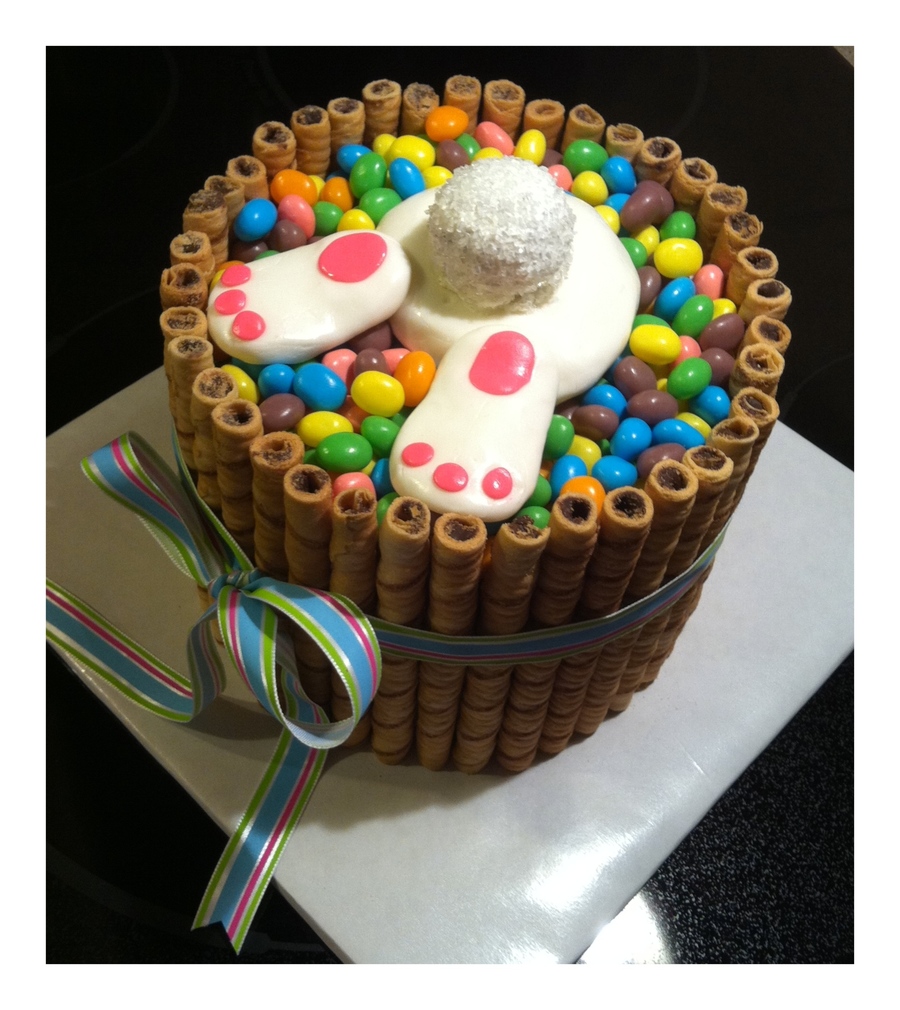 Bunny Butt Cake - CakeCentral.com