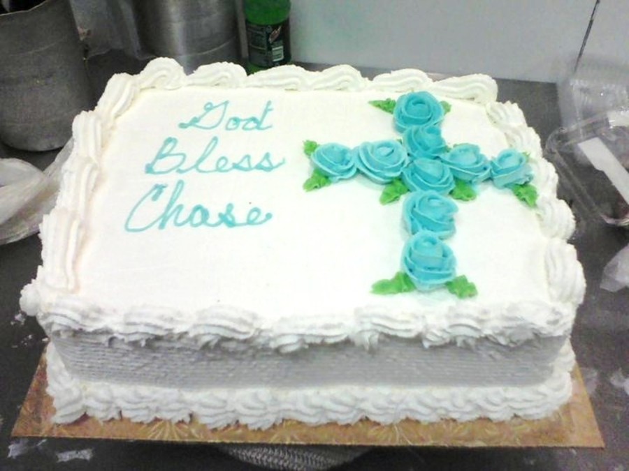Blue Rose Cross - CakeCentral.com