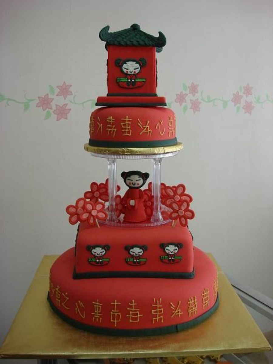 Pucca With Flowers - CakeCentral.com