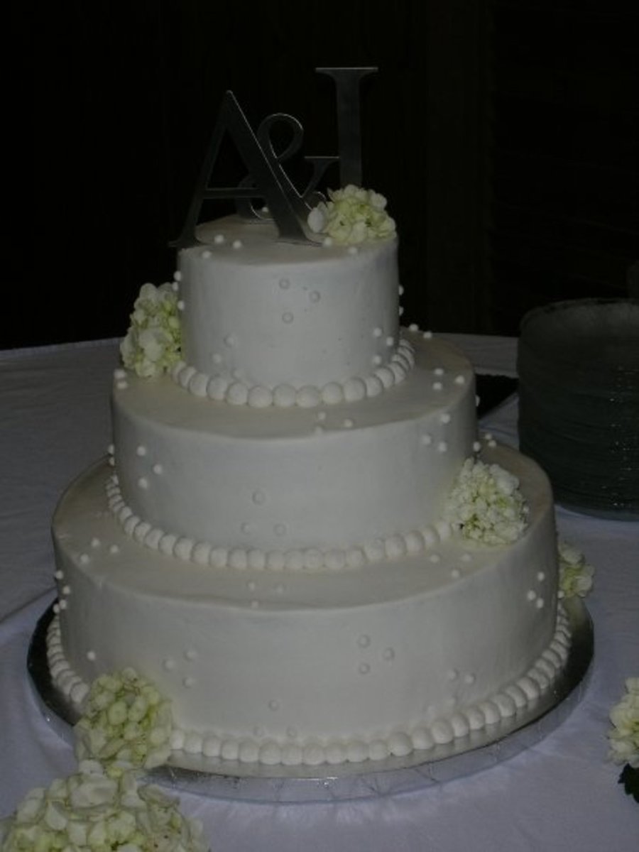 Three Tiered Round Wedding Cake - CakeCentral.com