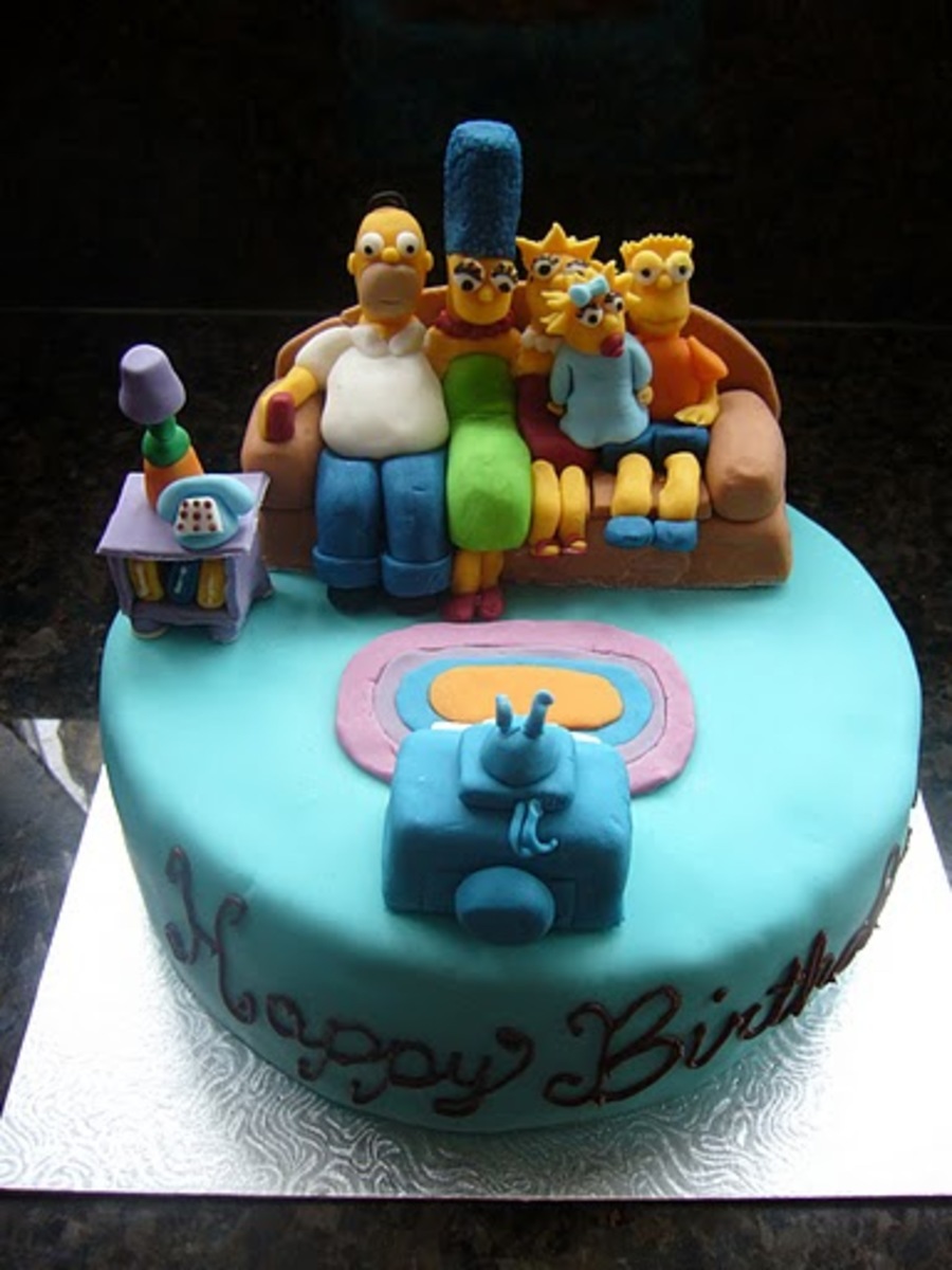 Simpsons Cake - CakeCentral.com