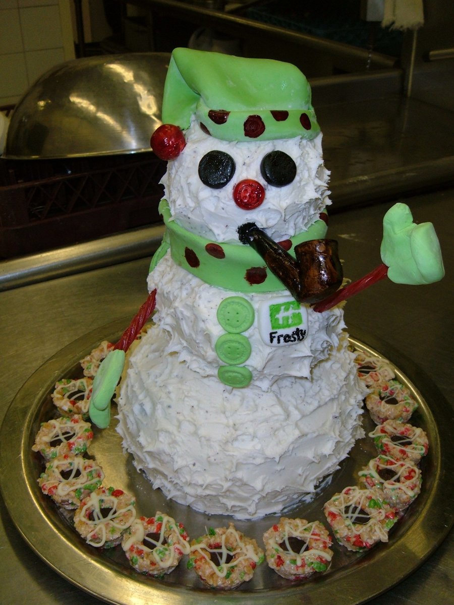 Snowman Cake - CakeCentral.com