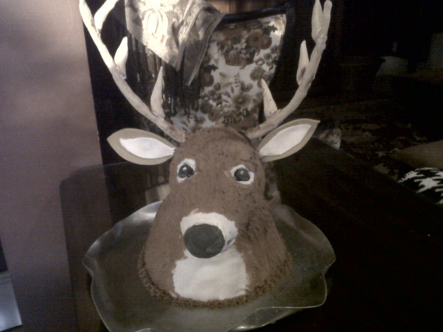 Deer Head Cake - CakeCentral.com