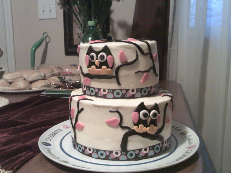 Owl Birthday Cake - CakeCentral.com