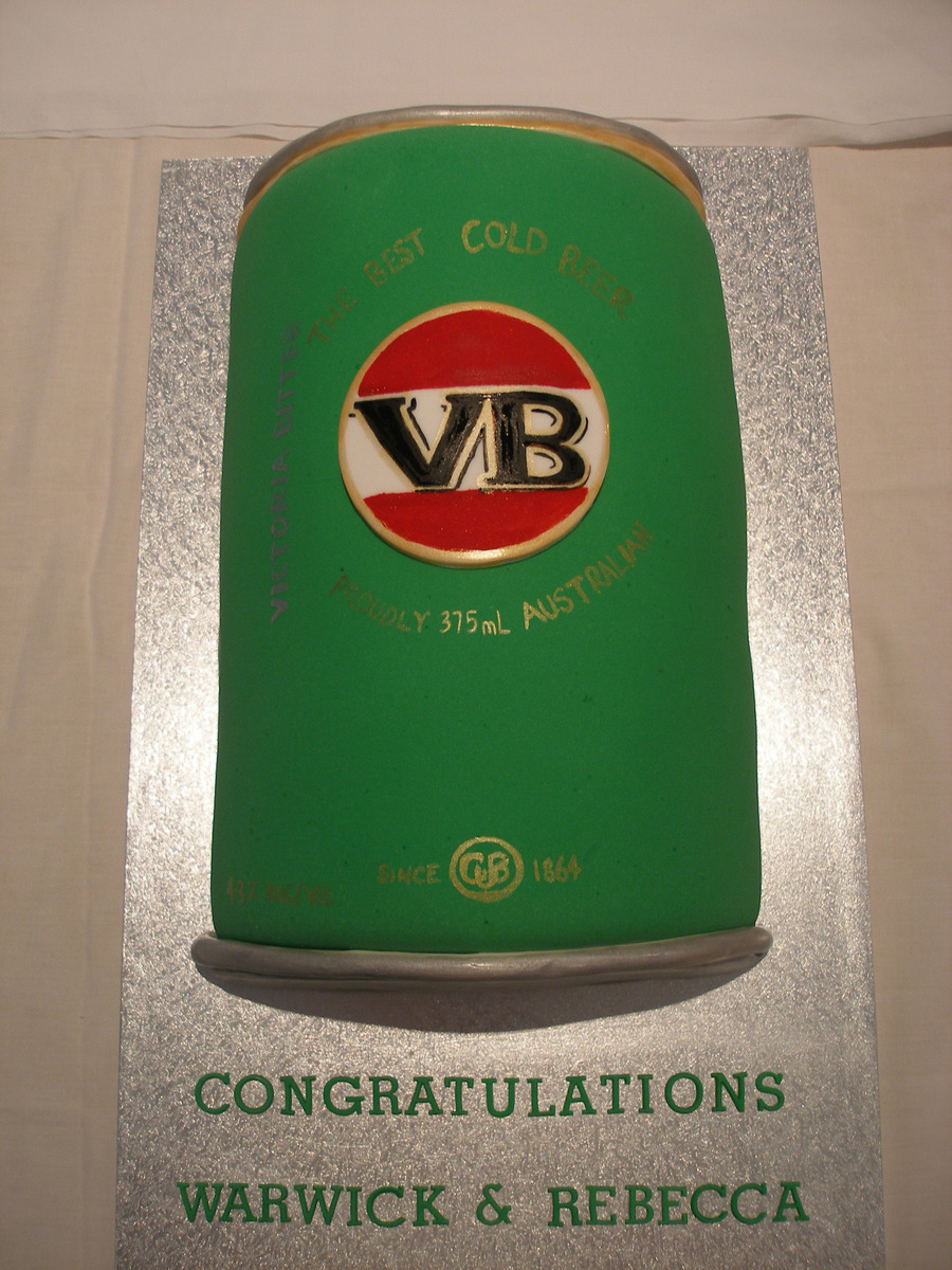 Vb Can Groom's Cake - CakeCentral.com