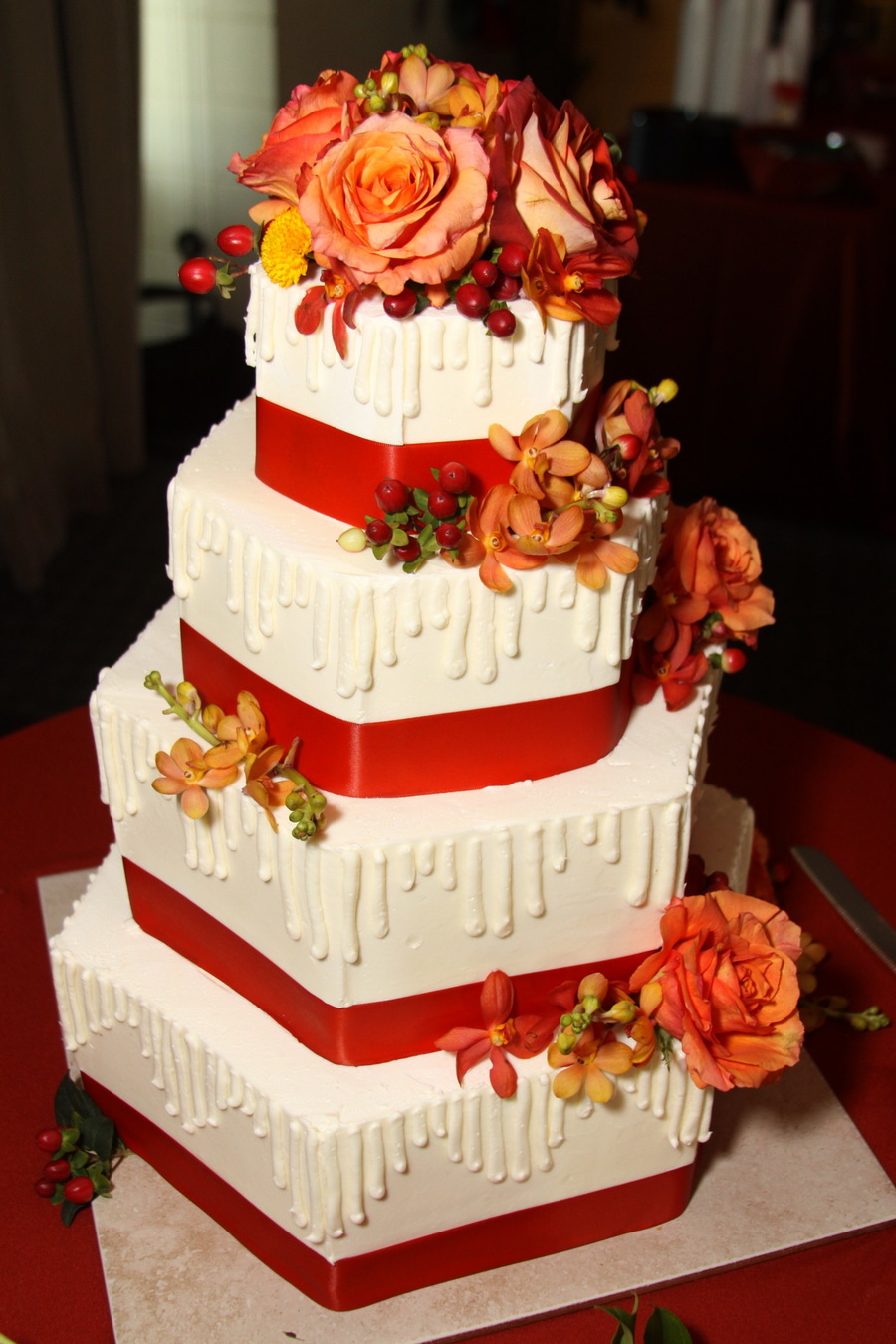 Hexagon Wedding Cake - CakeCentral.com