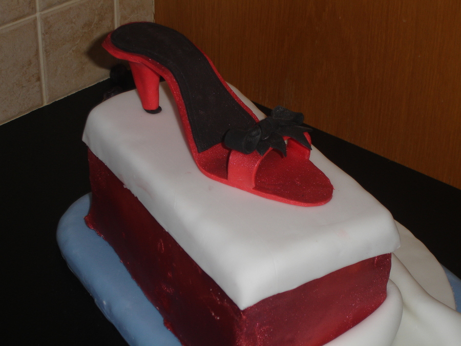 1St High Heel Shoebox Cake - CakeCentral.com
