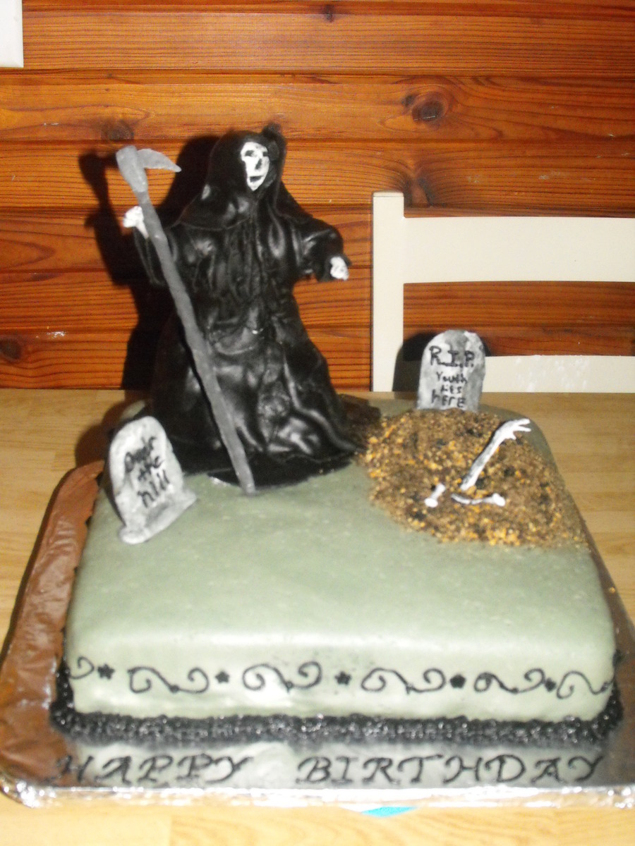 Grim Reaper Birthday Cake - CakeCentral.com