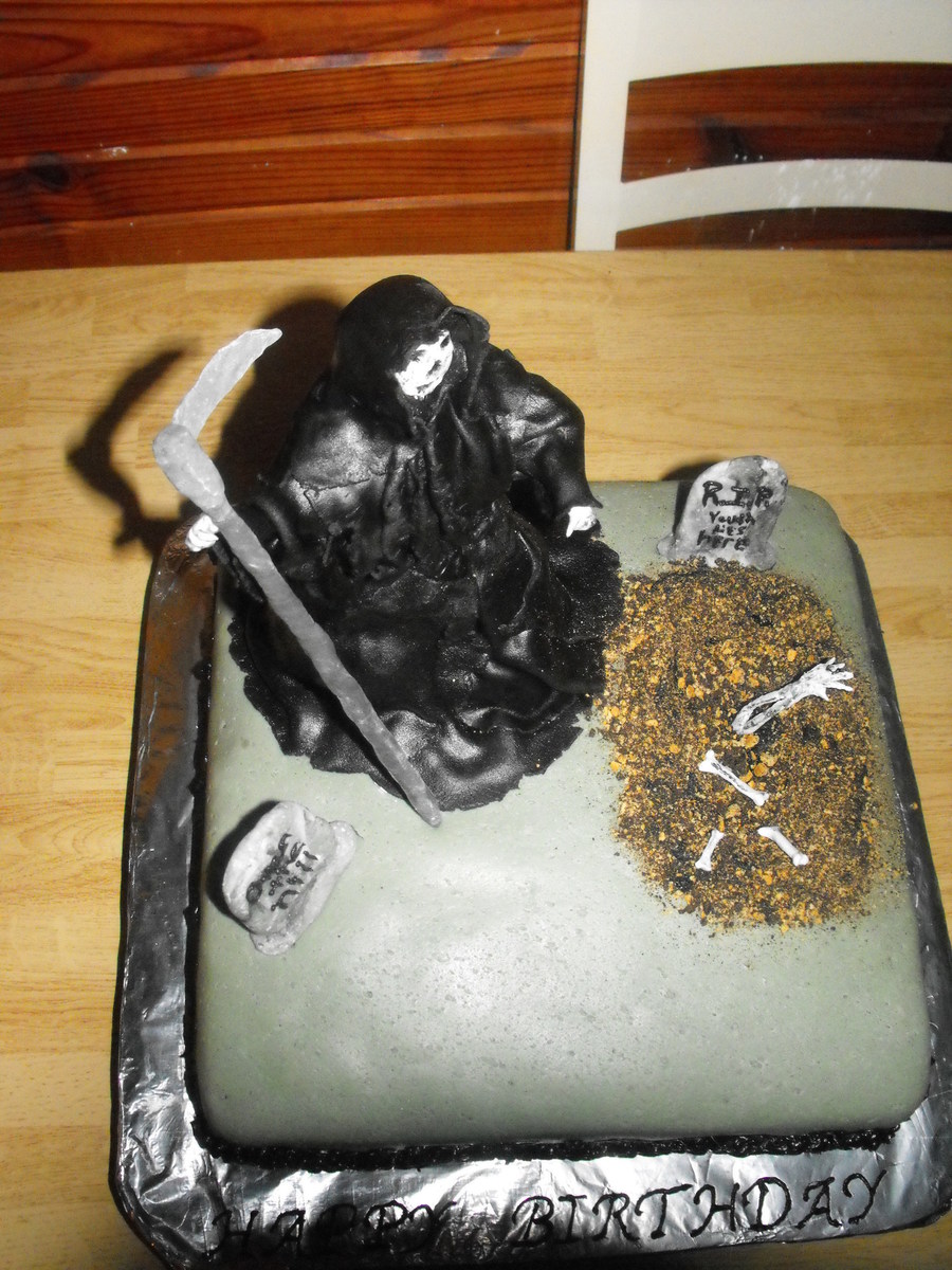 Grim Reaper Birthday Cake - CakeCentral.com