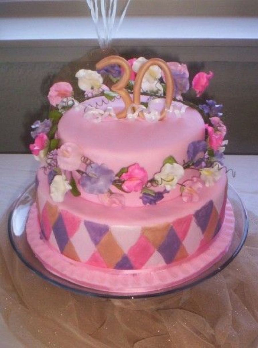 30Th Birthday Cake - CakeCentral.com