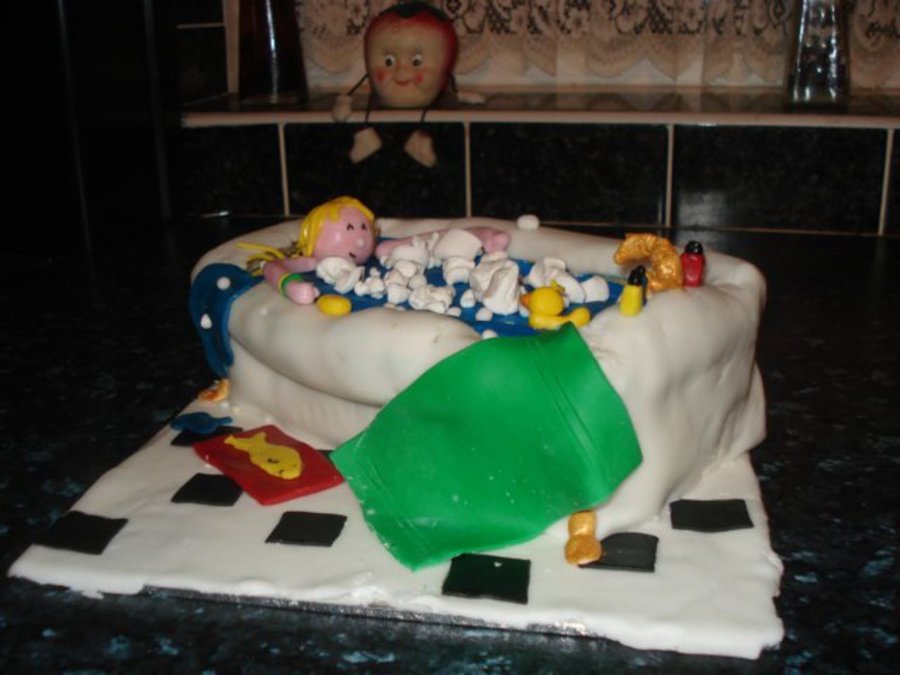 Bath Tub Cake - CakeCentral.com
