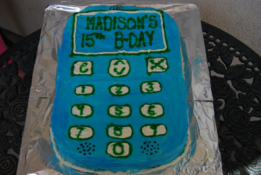 Teenage Cellphone Birthday Cake - CakeCentral.com