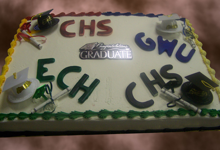 Graduation Letters - CakeCentral.com